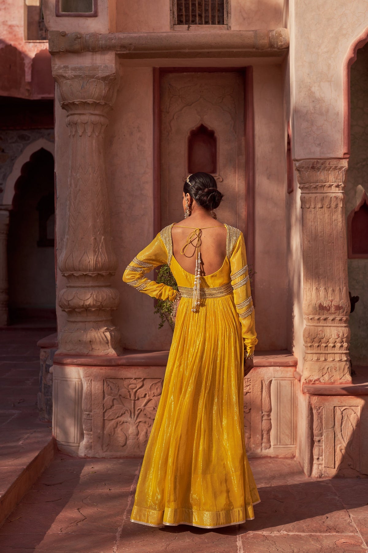 Basant Rani Anarkali Floor Length Anarkali In Foil Georgette With ...