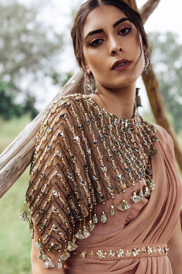 Cape Gown Saree For Women Online 2025